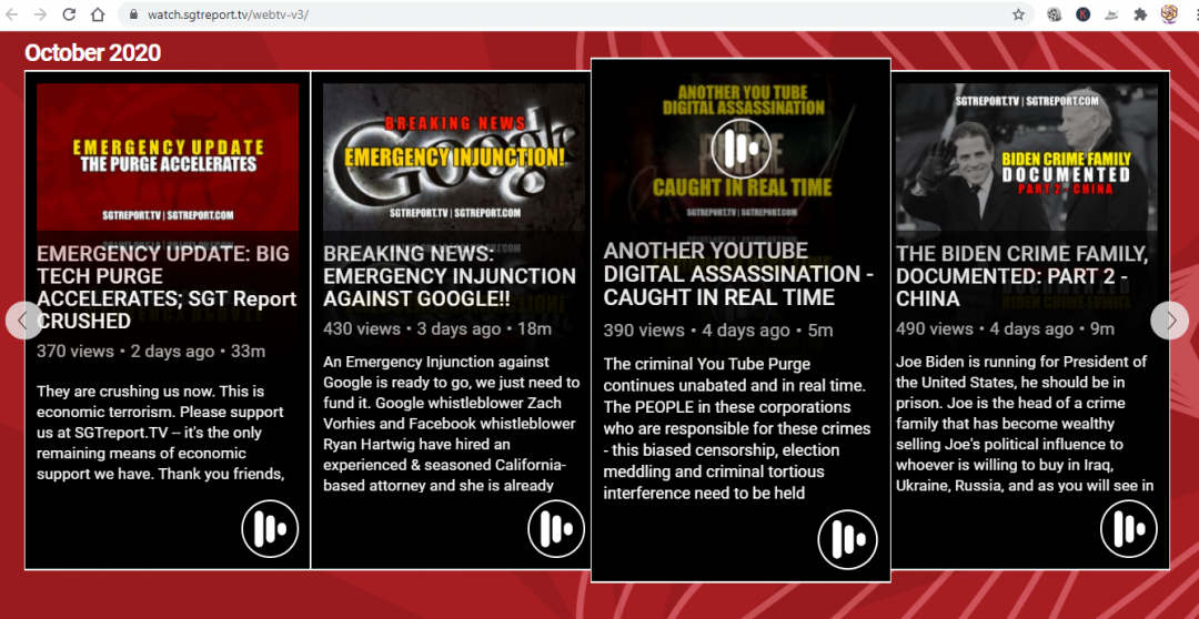 SGT Report DE-platformed. How we can help. - HopeGirl Blog